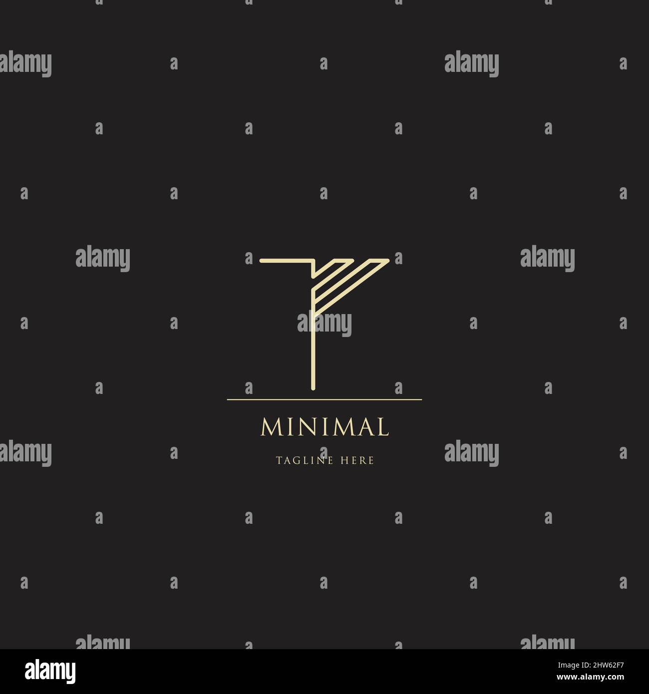 Abstract letter T logotype. Modern logo idea sign. Universal emblem ...