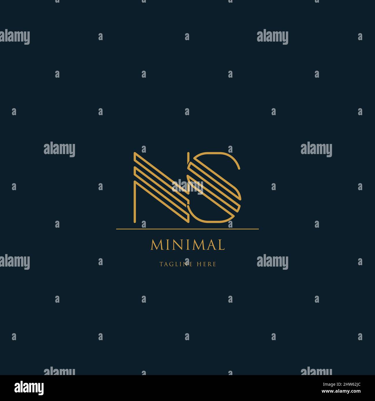 logo letter NS with unique designs Stock Vector Image & Art - Alamy