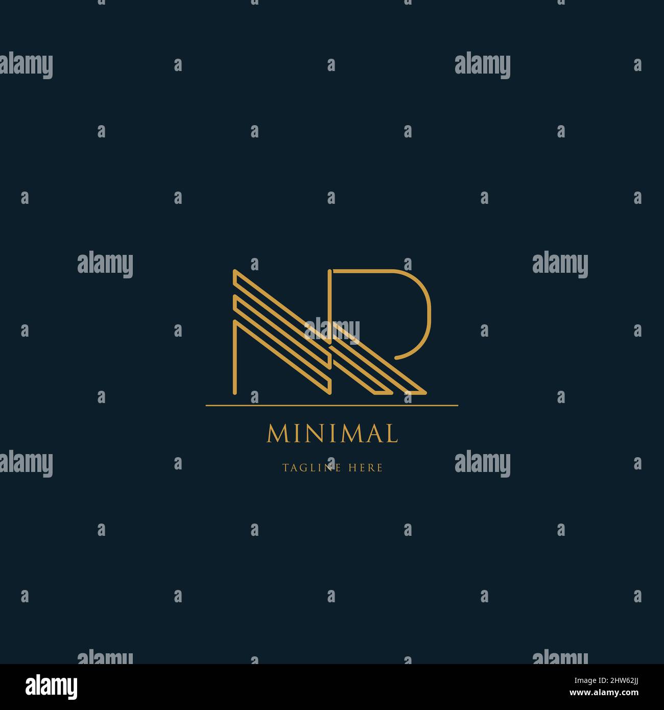 logo letter NR with unique designs Stock Vector Image & Art - Alamy