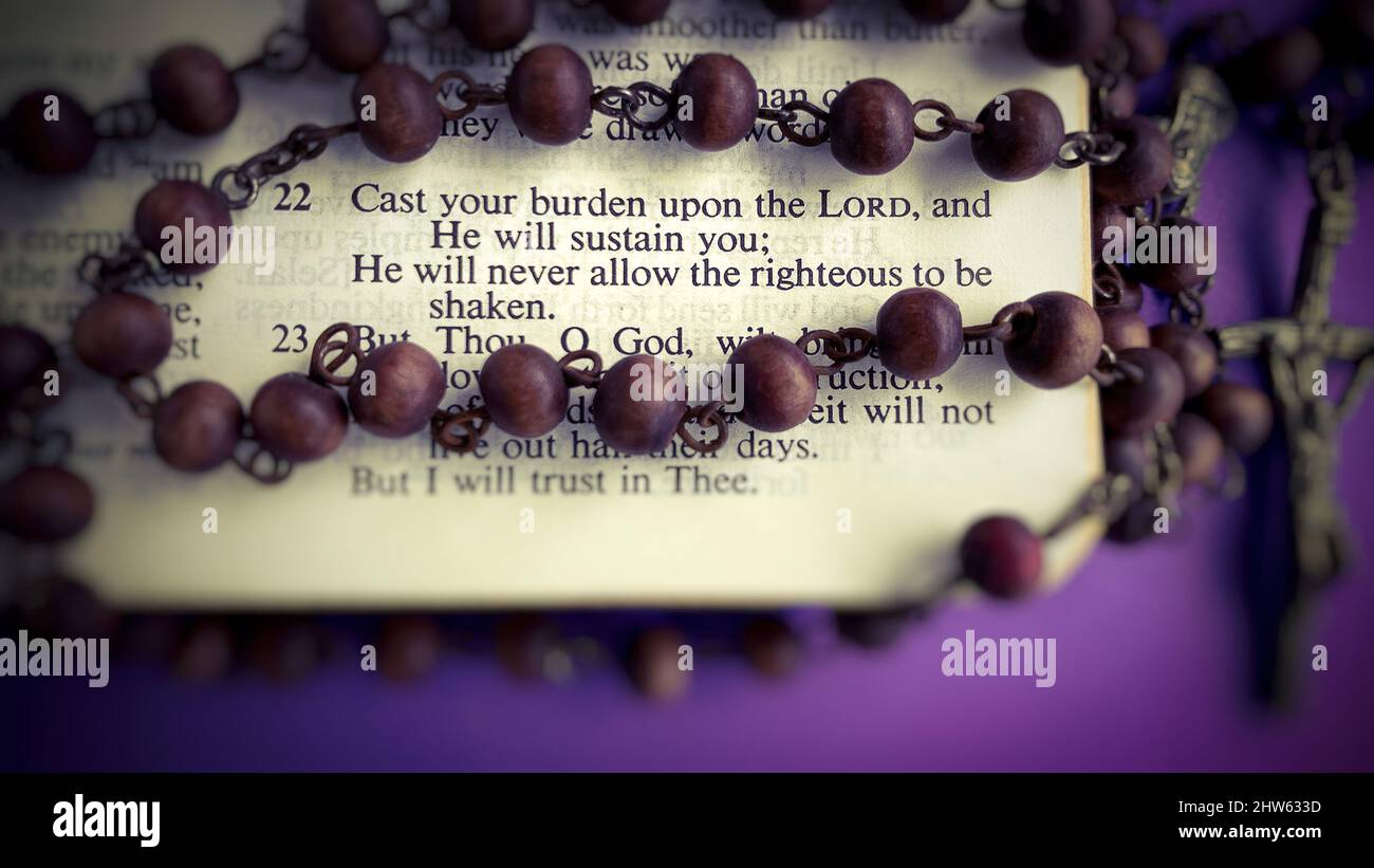 Top view bible verse hi-res stock photography and images - Alamy