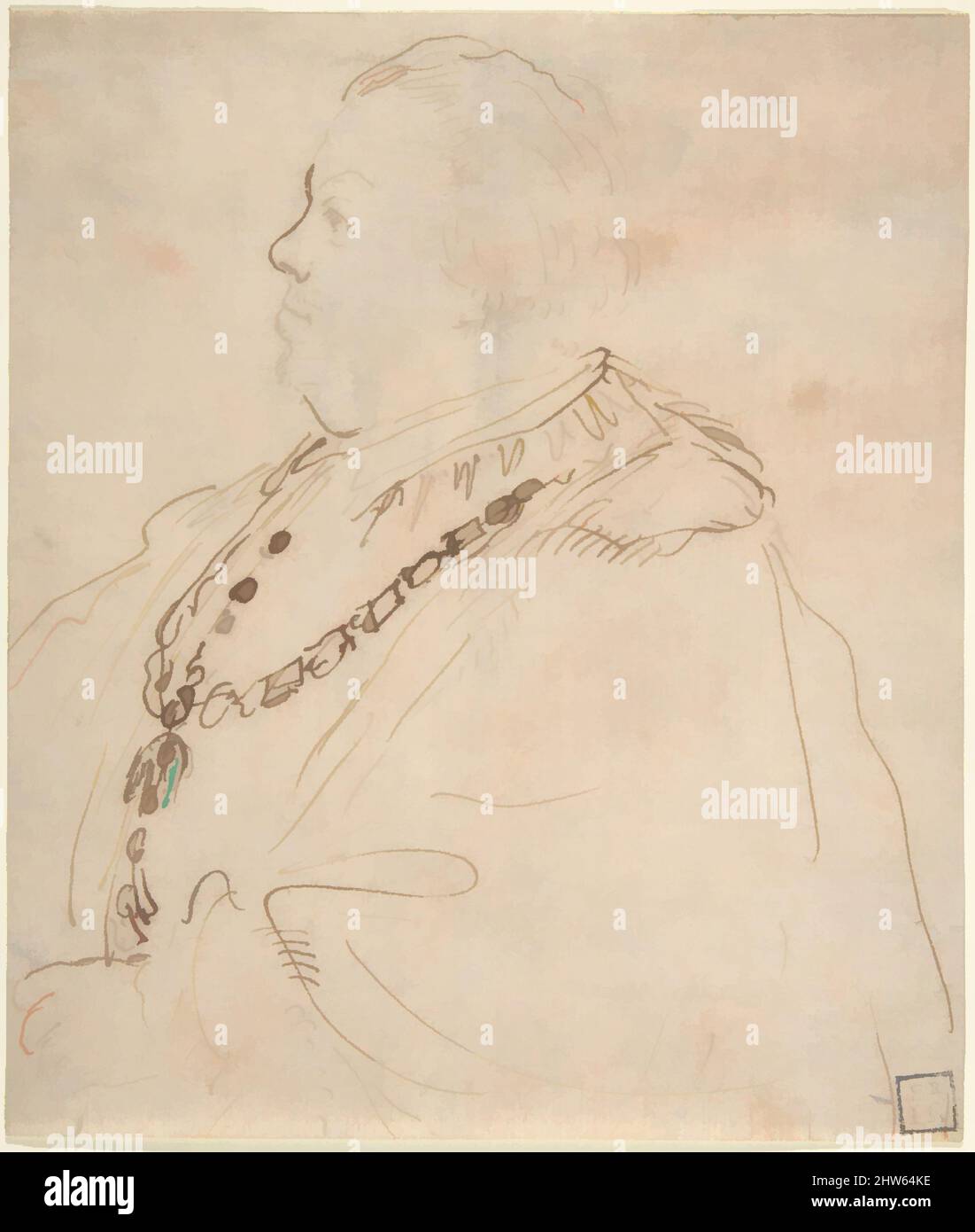 Art inspired by Waist-Length Portrait of a Man Wearing the Order of the ...