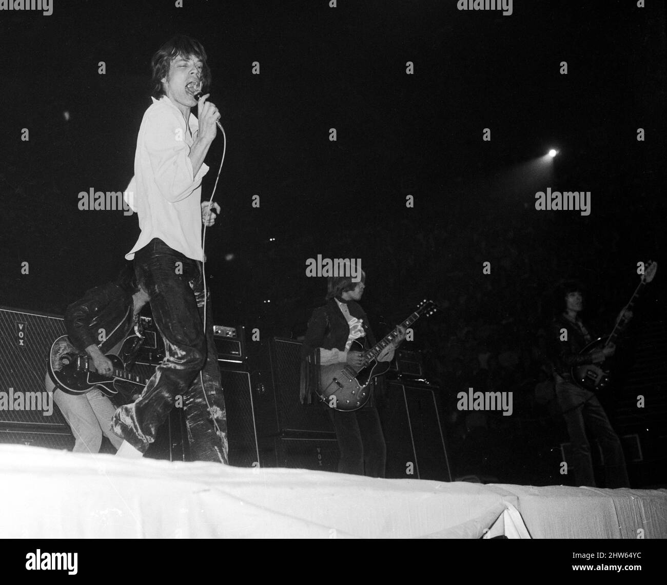 Rolling Stones performing at the NME Poll Winners Concert on 12th May ...