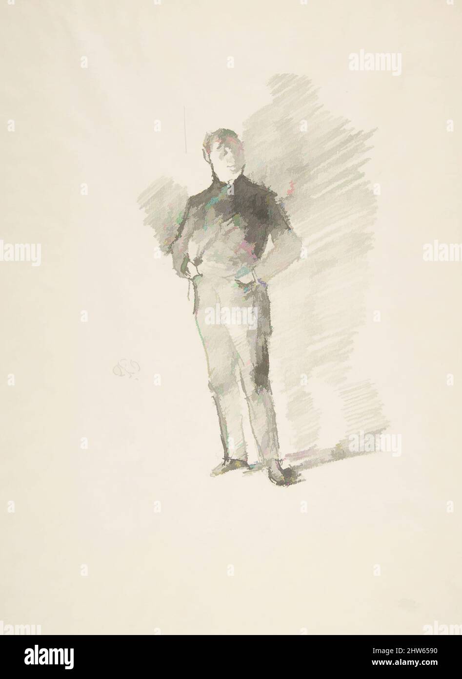 Art inspired by Study No. 2: Mr. Thomas Way, 1896, Transfer lithograph ...