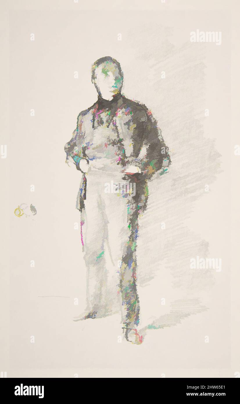 Art inspired by Study No. 1: Mr. Thomas Way, 1896, Transfer lithograph ...