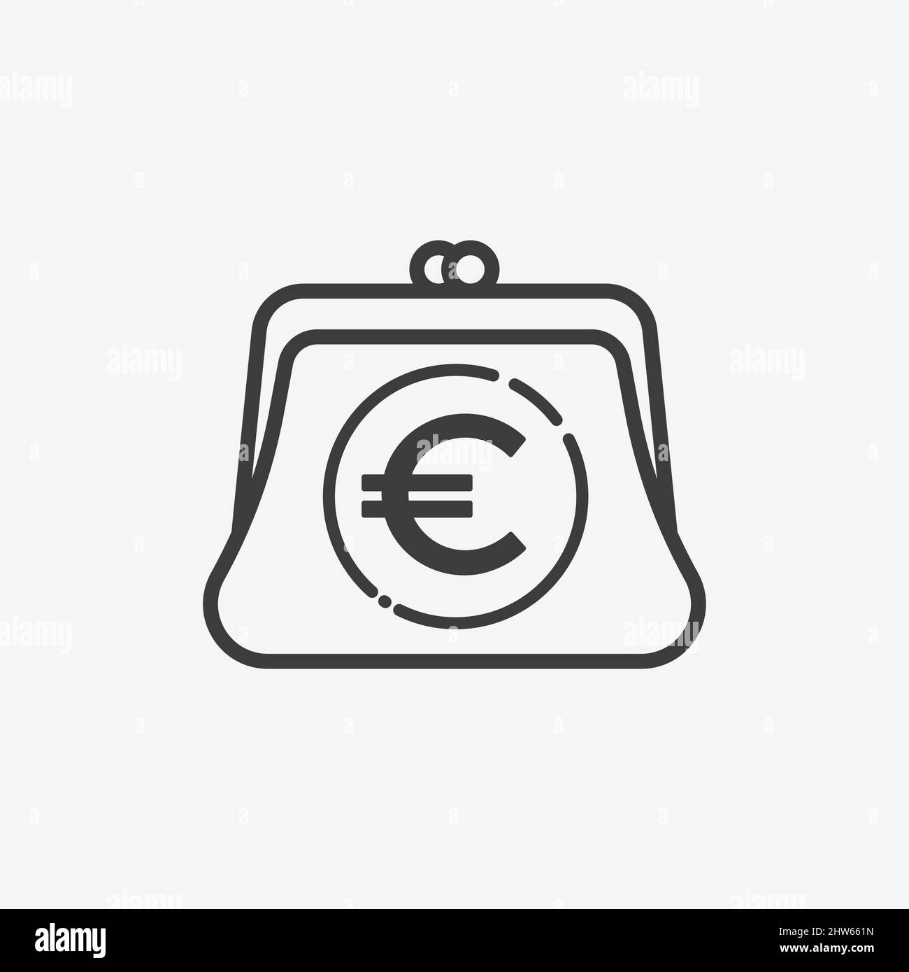 Coin purse Stock Vector Images - Alamy