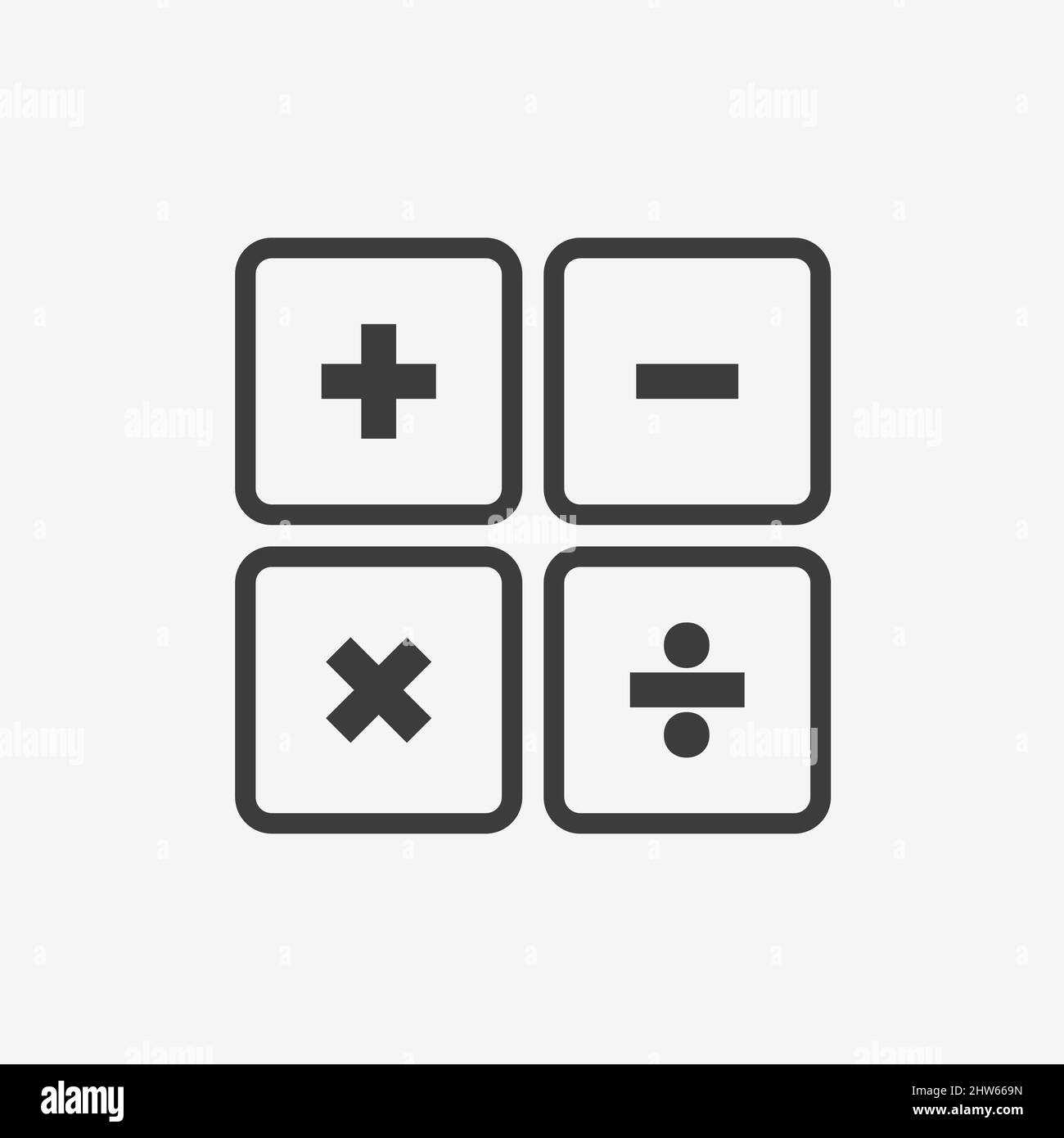 Mathematical symbols Stock Vector Images - Alamy