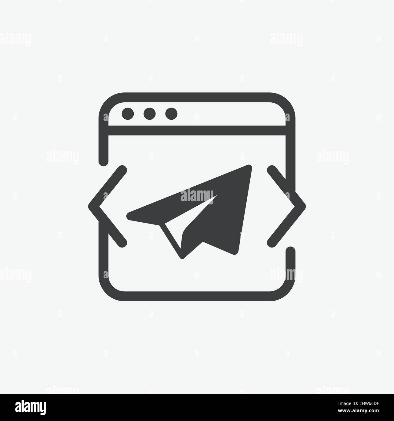 Mail Message OS Window Flat Vector Icon Stock Vector Image & Art - Alamy