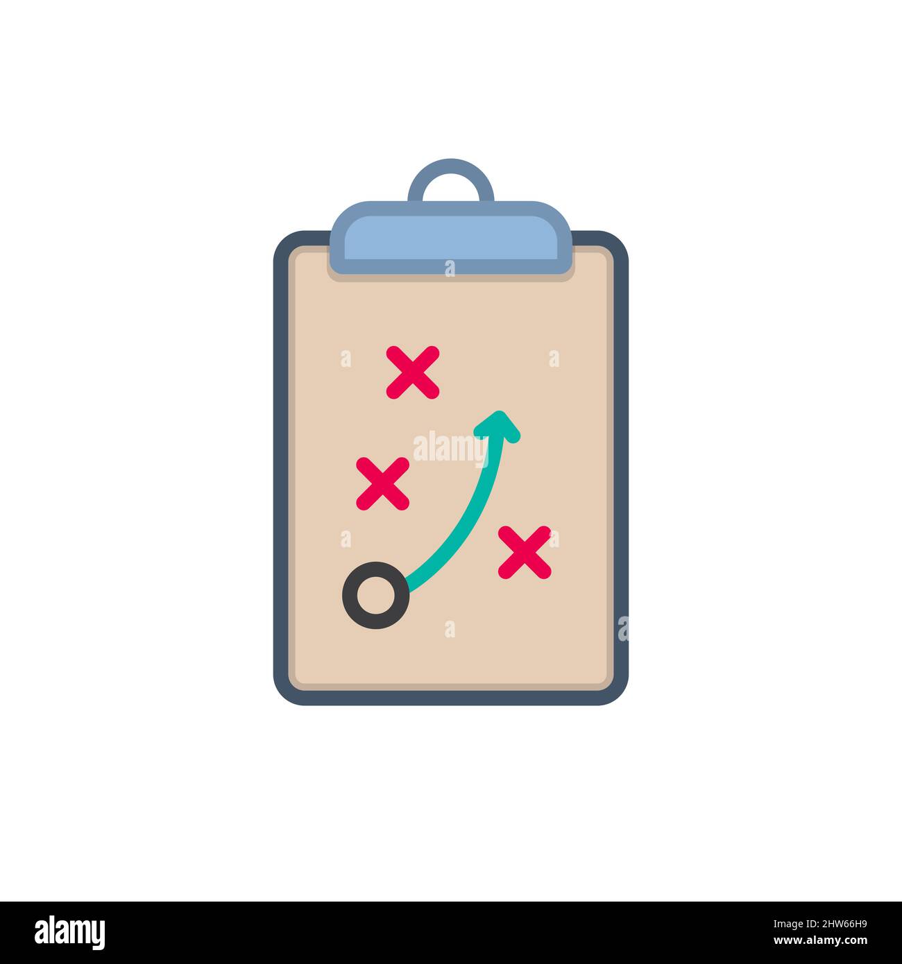 Strategy and Tactics Board Color Vector Icon Stock Vector Image & Art ...