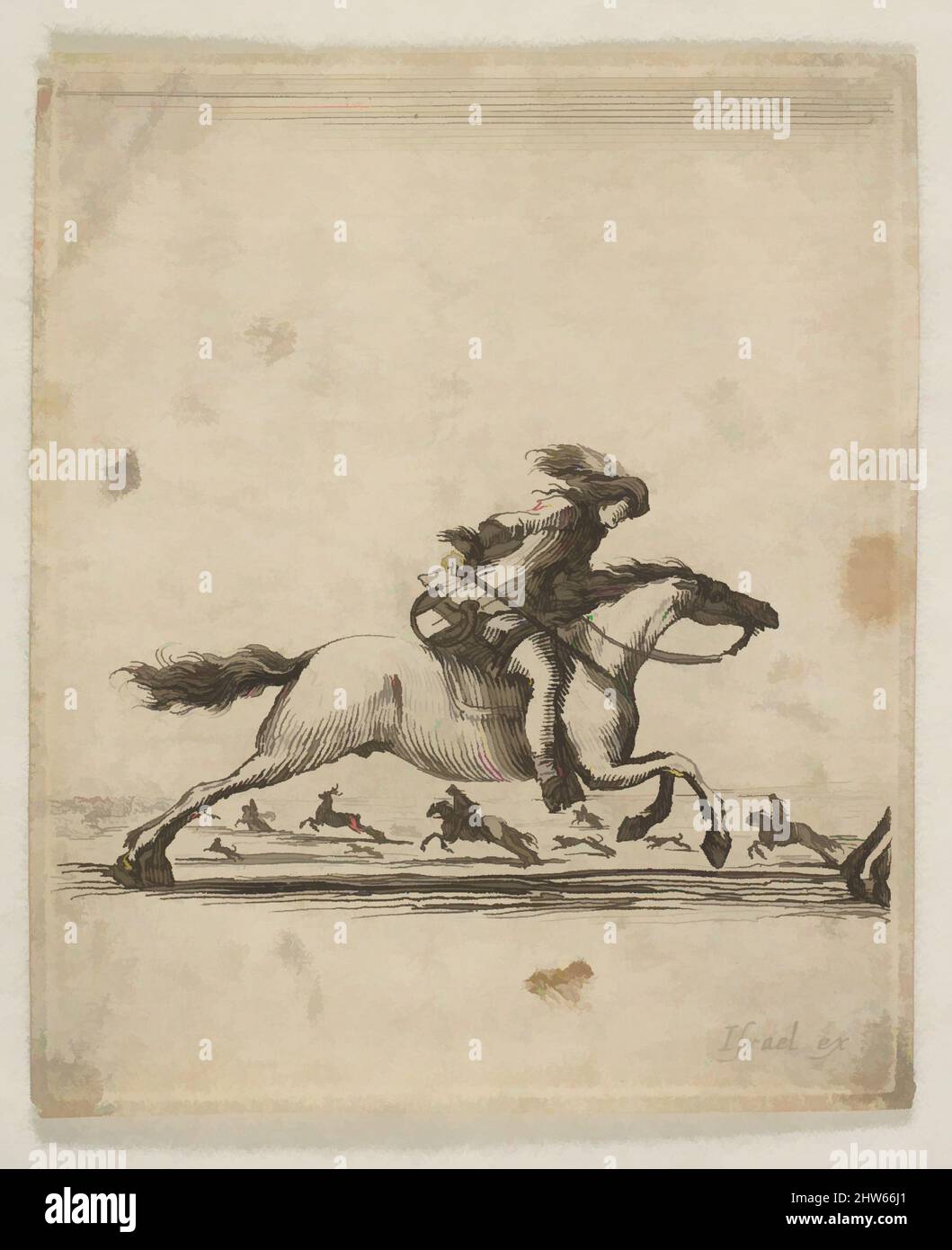 Art inspired by A horseman with sword in hand galloping towards the ...