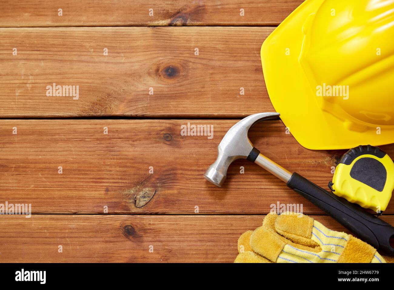 Top view different carpentry hi-res stock photography and images - Alamy