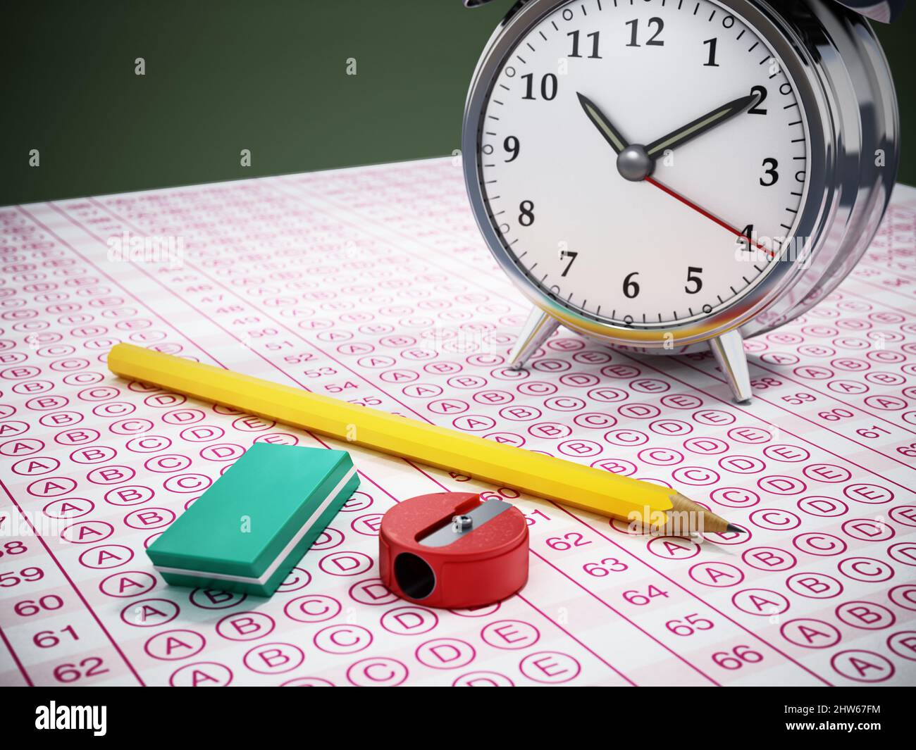 Test paper clock hi-res stock photography and images - Alamy