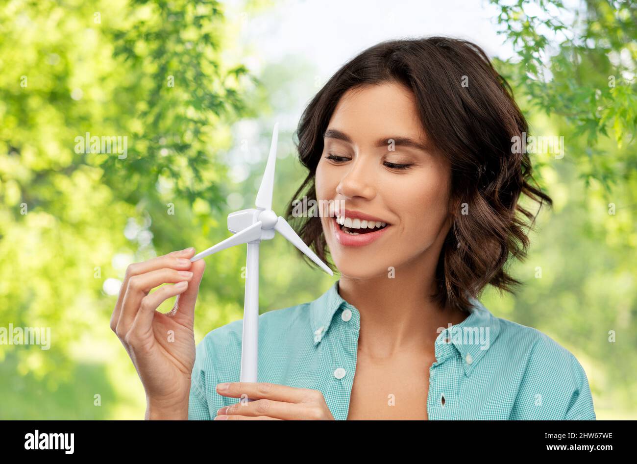 Hand wind power source hi-res stock photography and images - Alamy