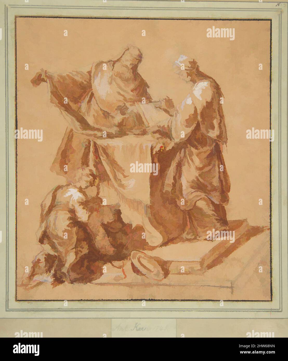 Art inspired by A High-Priest, the Prophetess Anna (?) and a Kneeling ...