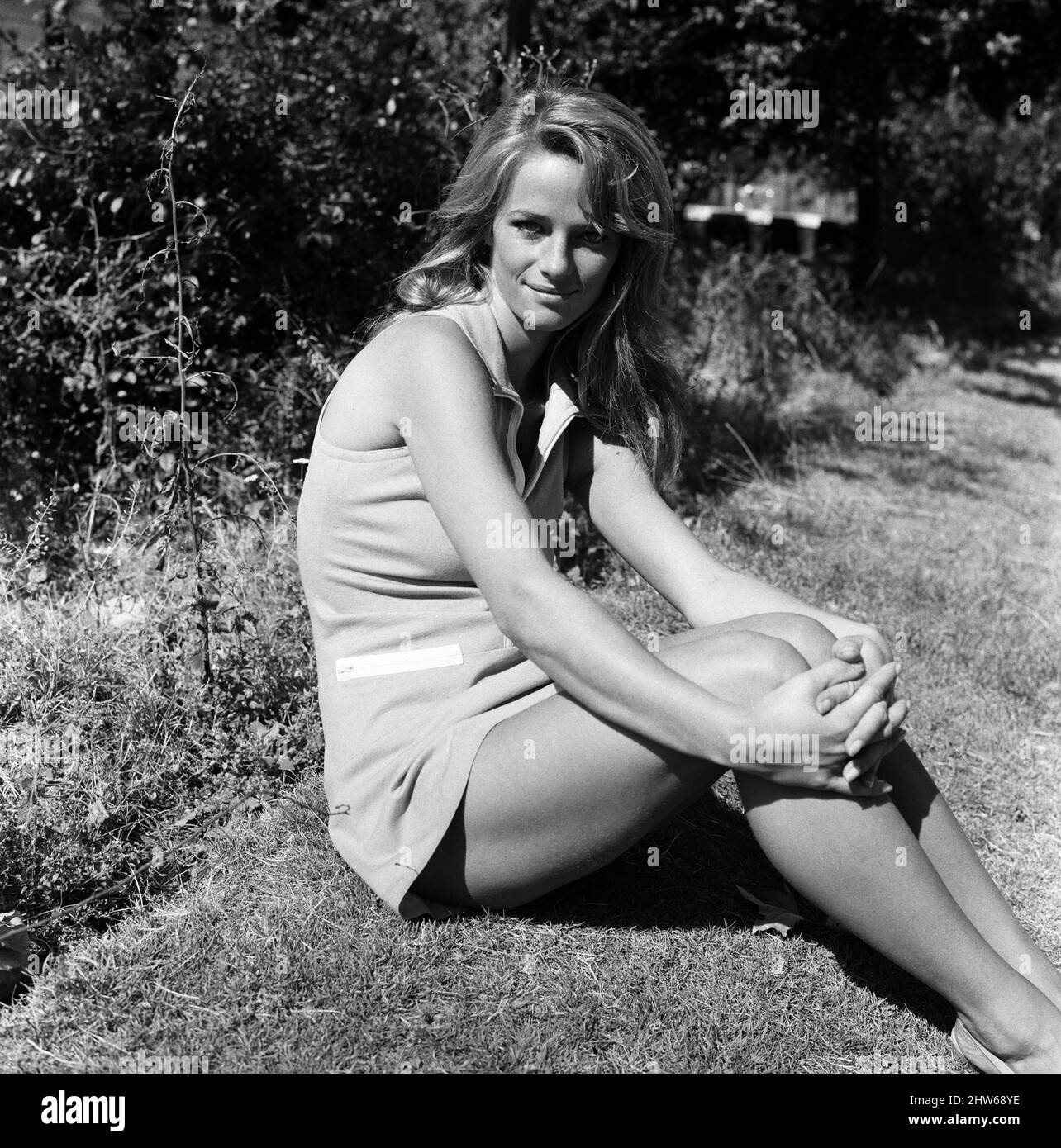 Actress Charlotte Rampling pictured in Chelsea. 9th August 1967 Stock ...