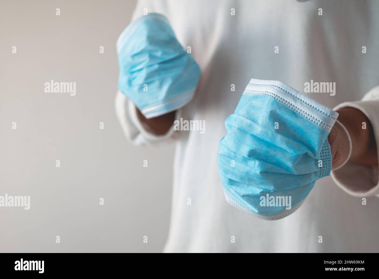Doctor fighting patient hi-res stock photography and images - Alamy