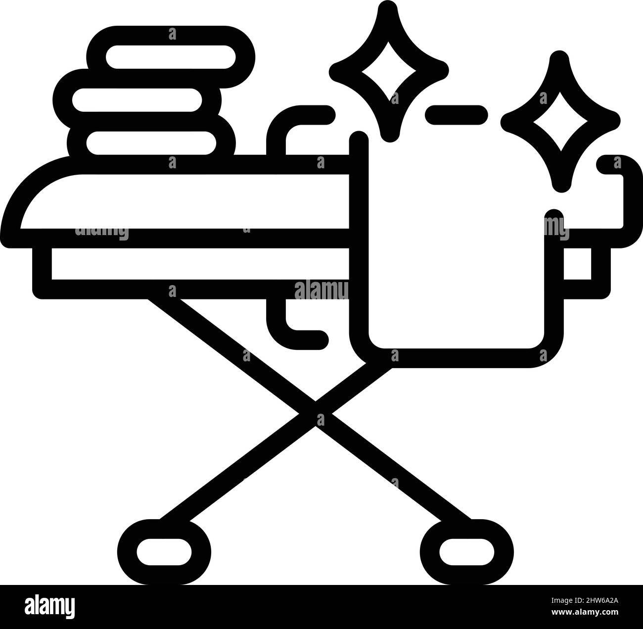 Clean clothes icon outline vector. Iron steam. Electric steam Stock ...