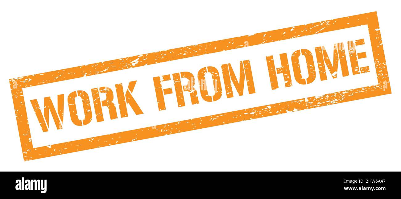 Work from home stamp hi-res stock photography and images - Alamy