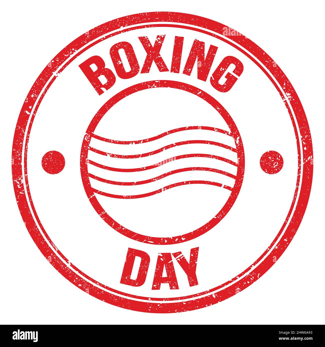 BOXING DAY text written on red round postal stamp sign Stock Photo - Alamy