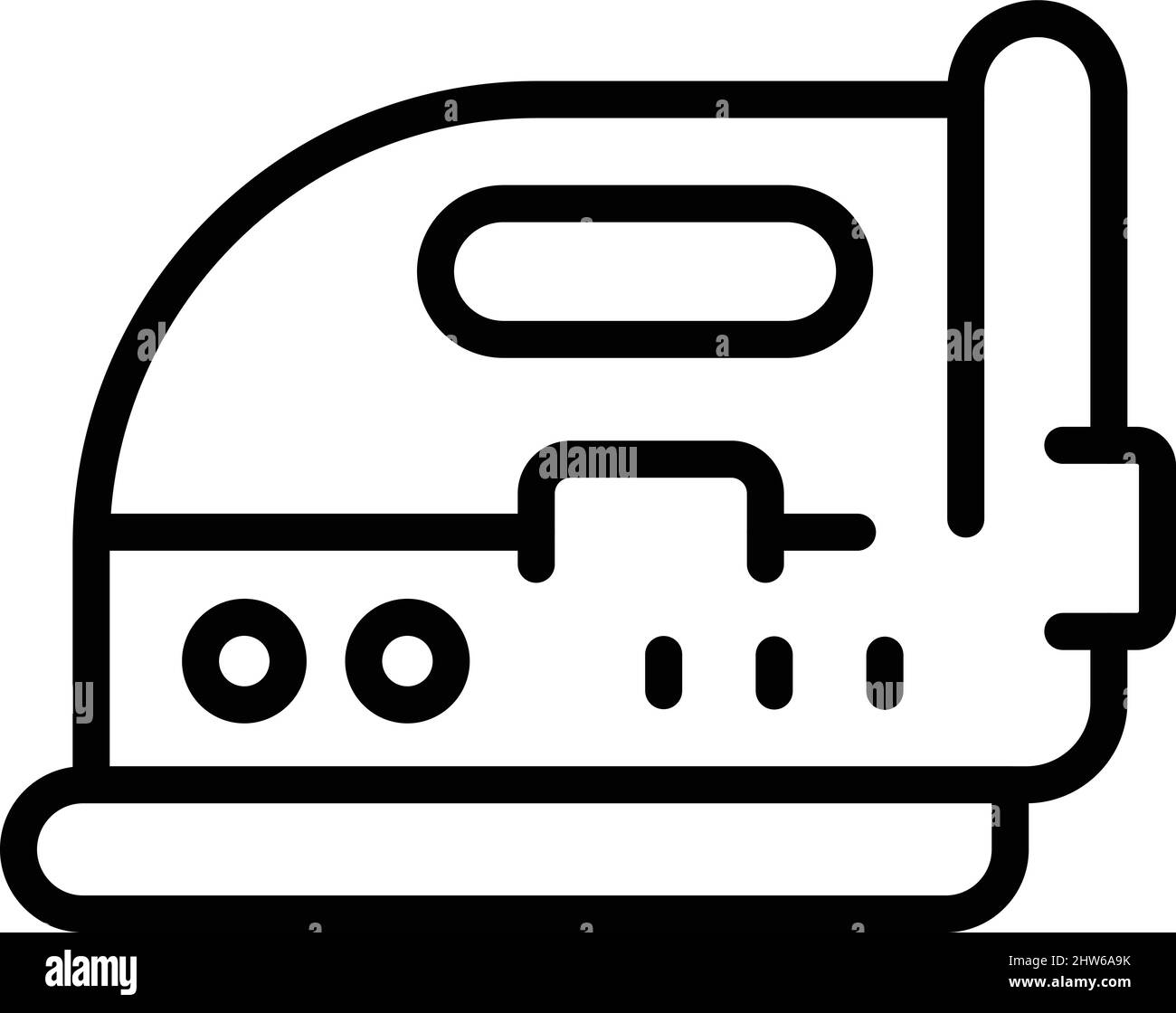 Iron machine icon outline vector. Laundry board. Steam electric Stock ...