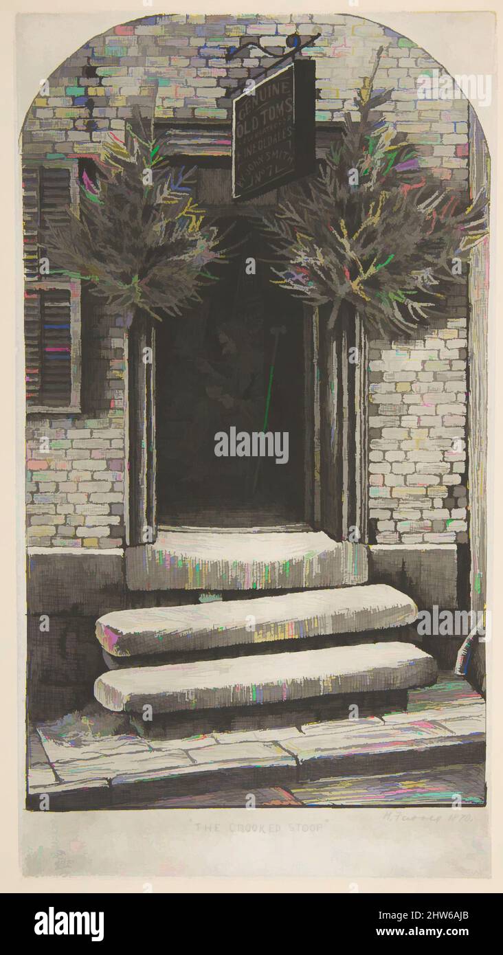 Art inspired by The Crooked Stoop (Old Tom's Chop House) (from Scenes ...
