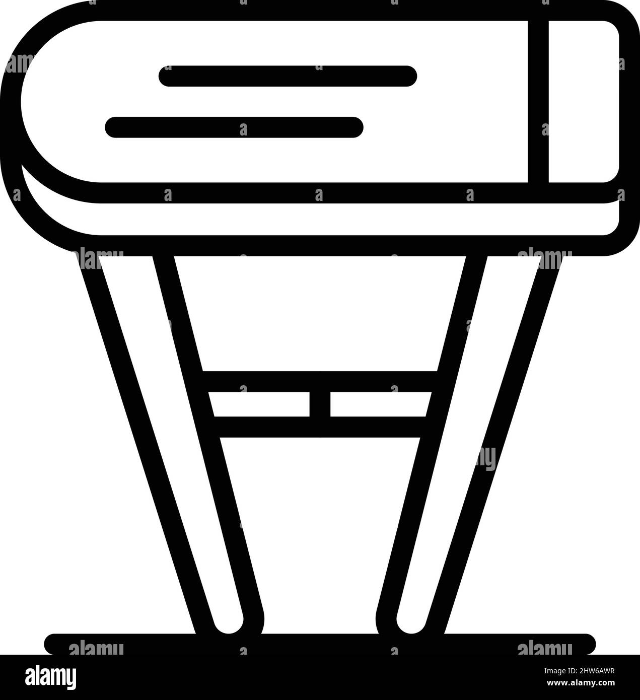 Ironing table icon black Stock Vector Images - Alamy