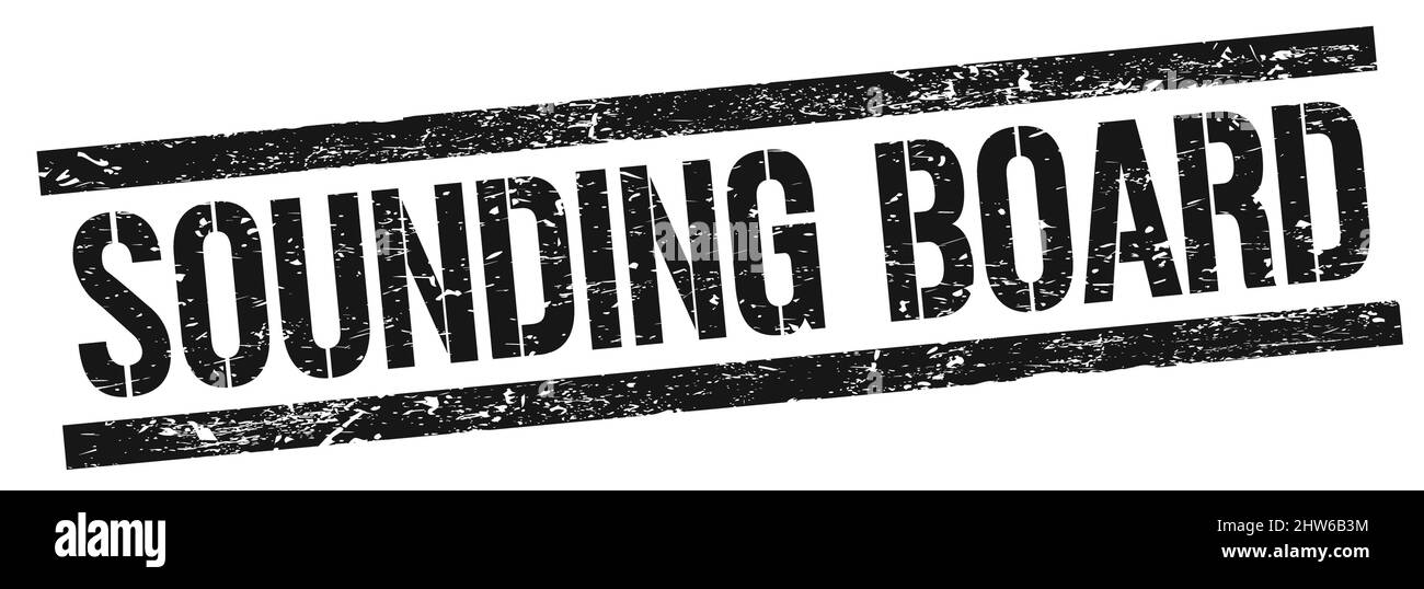 SOUNDING BOARD text on black grungy rectangle stamp sign Stock Photo ...