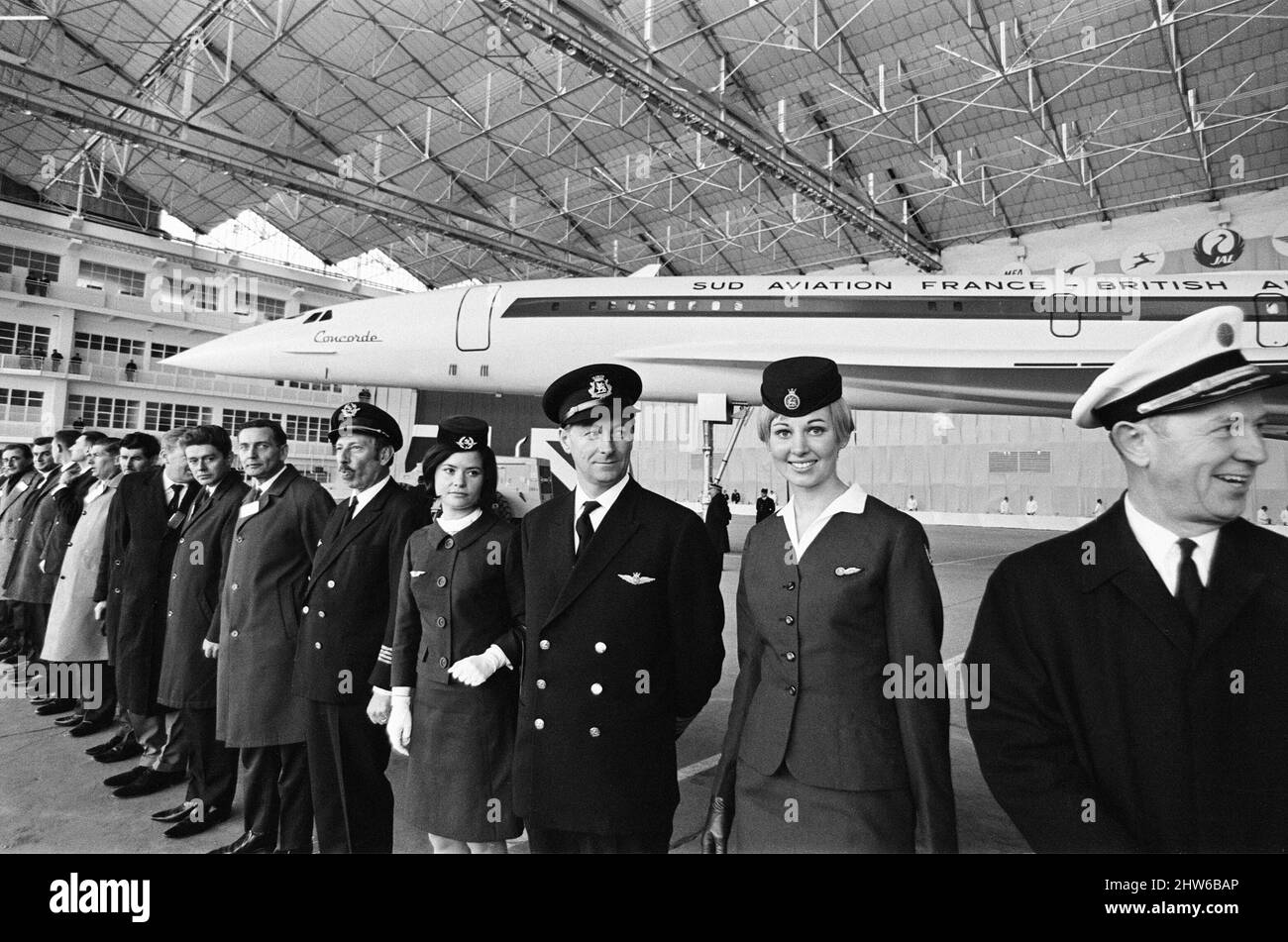 Concorde, prototype 001 makes its first official public appearance as ...