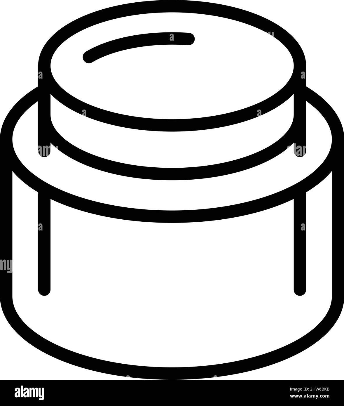 Skin care cream icon outline vector. Cosmetic gel. Collagen product ...