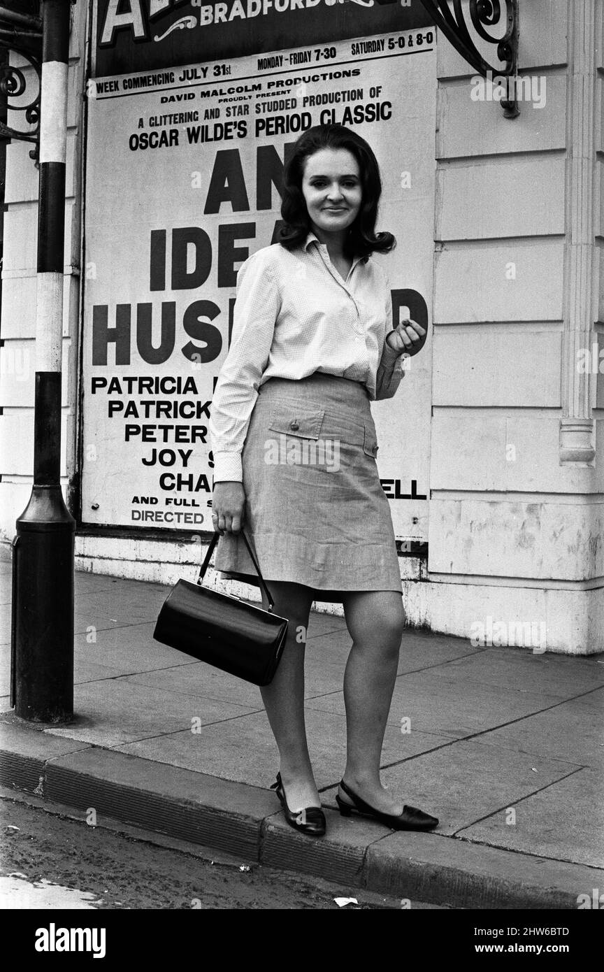 Frances Nicholson outside the Alhambra Theatre, Bradford. 28th July ...