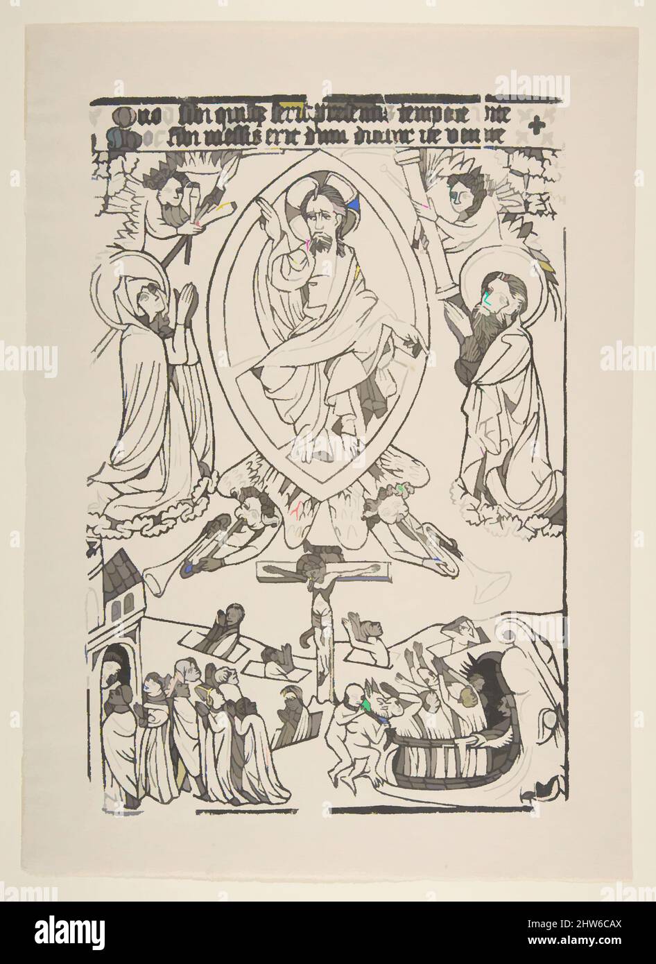 Art inspired by The Last Judgment, 15th century, Woodcut; Derschau ...