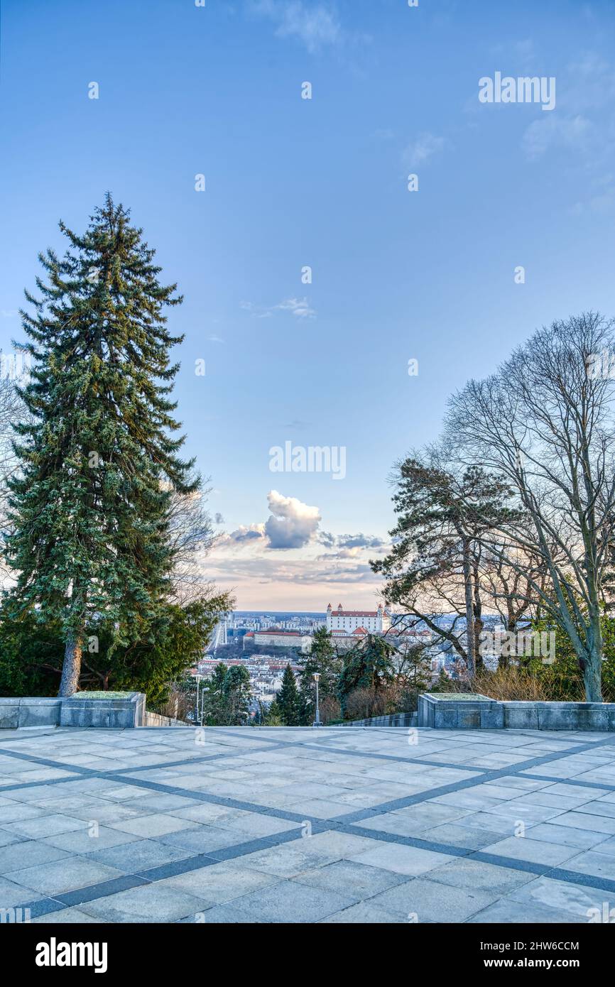 Slavin Monument, Bratislava, HDR Image Stock Photo - Alamy