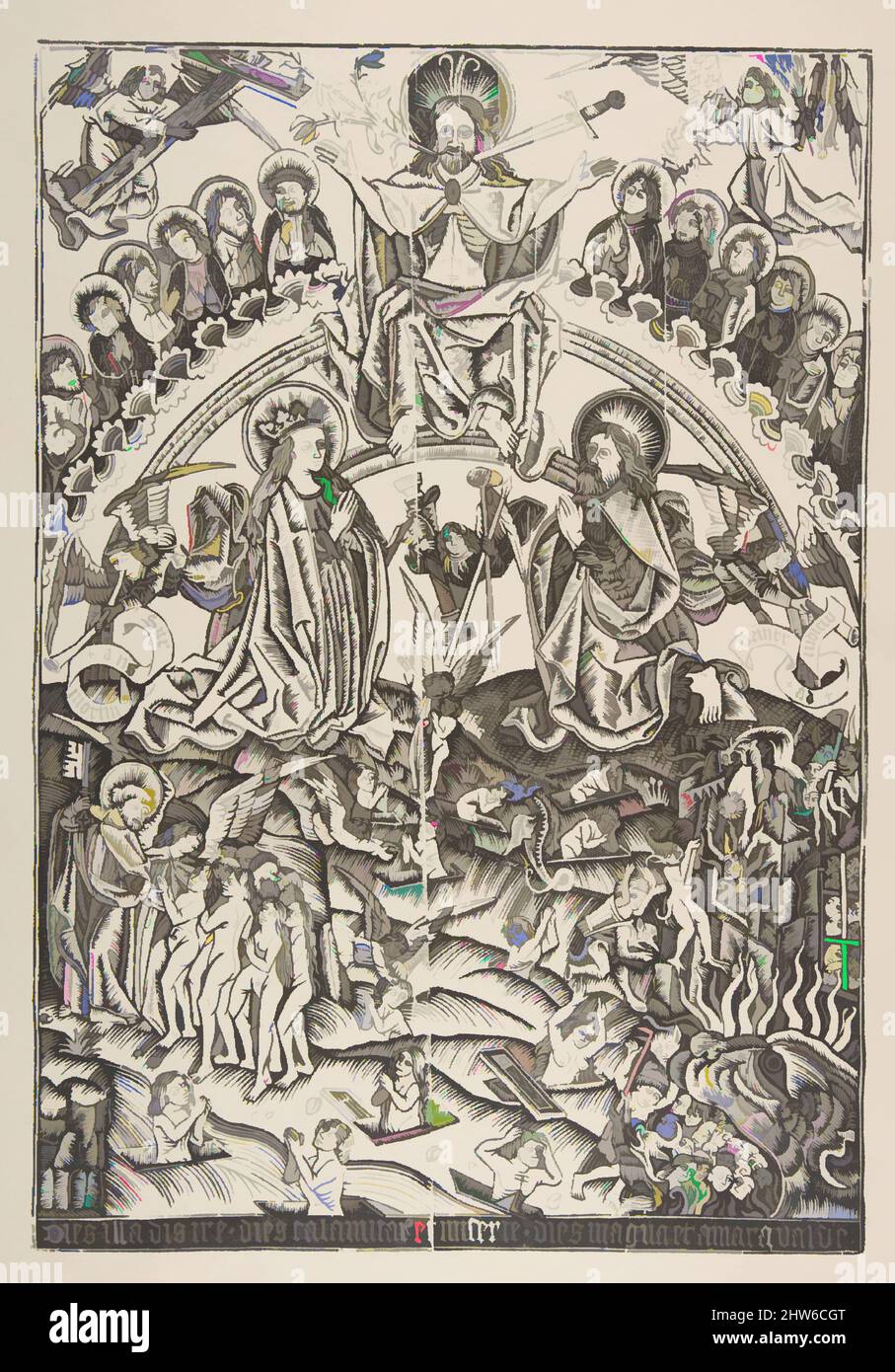 Art inspired by The Last Judgment, 15th century, Woodcut; Derschau ...