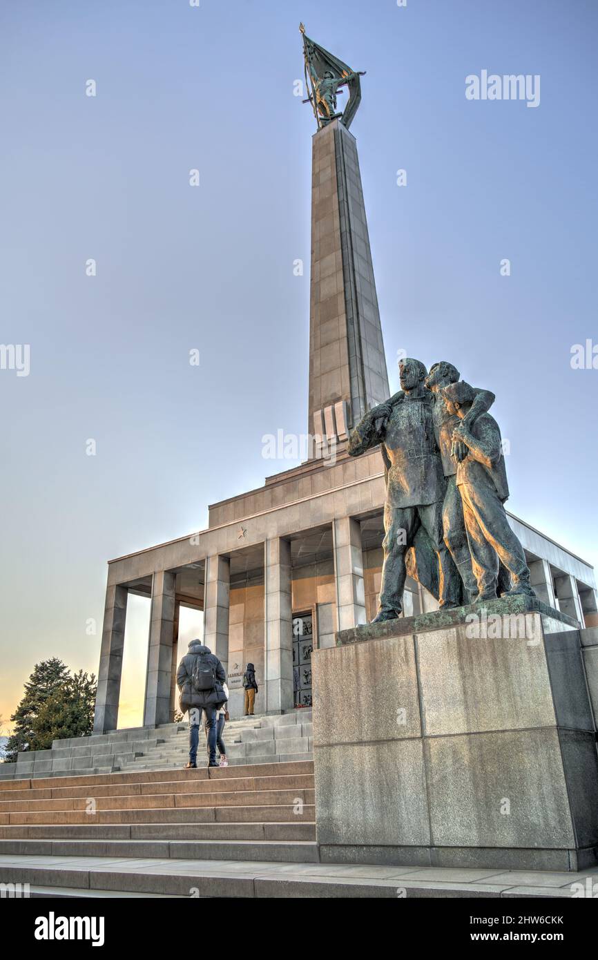 Slavin Monument, Bratislava, HDR Image Stock Photo - Alamy