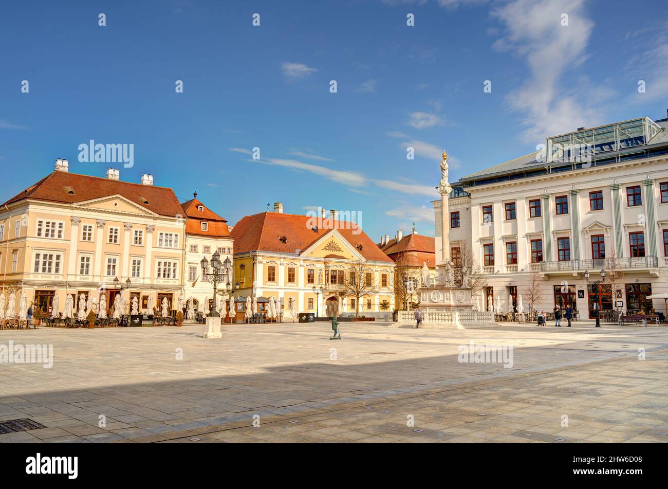 Gyor landmarks, Hungary Stock Photo - Alamy