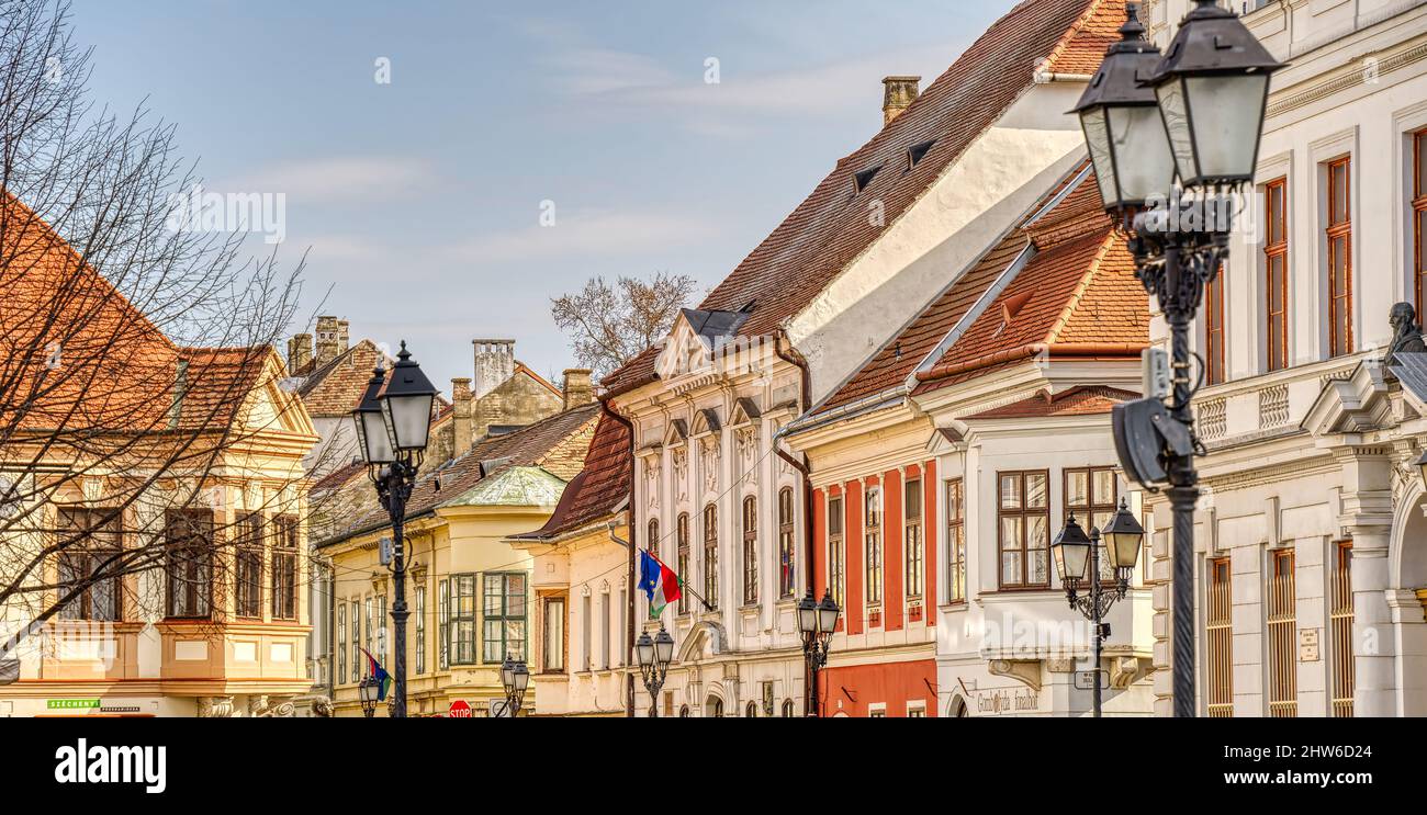 Gyor landmarks, Hungary Stock Photo - Alamy