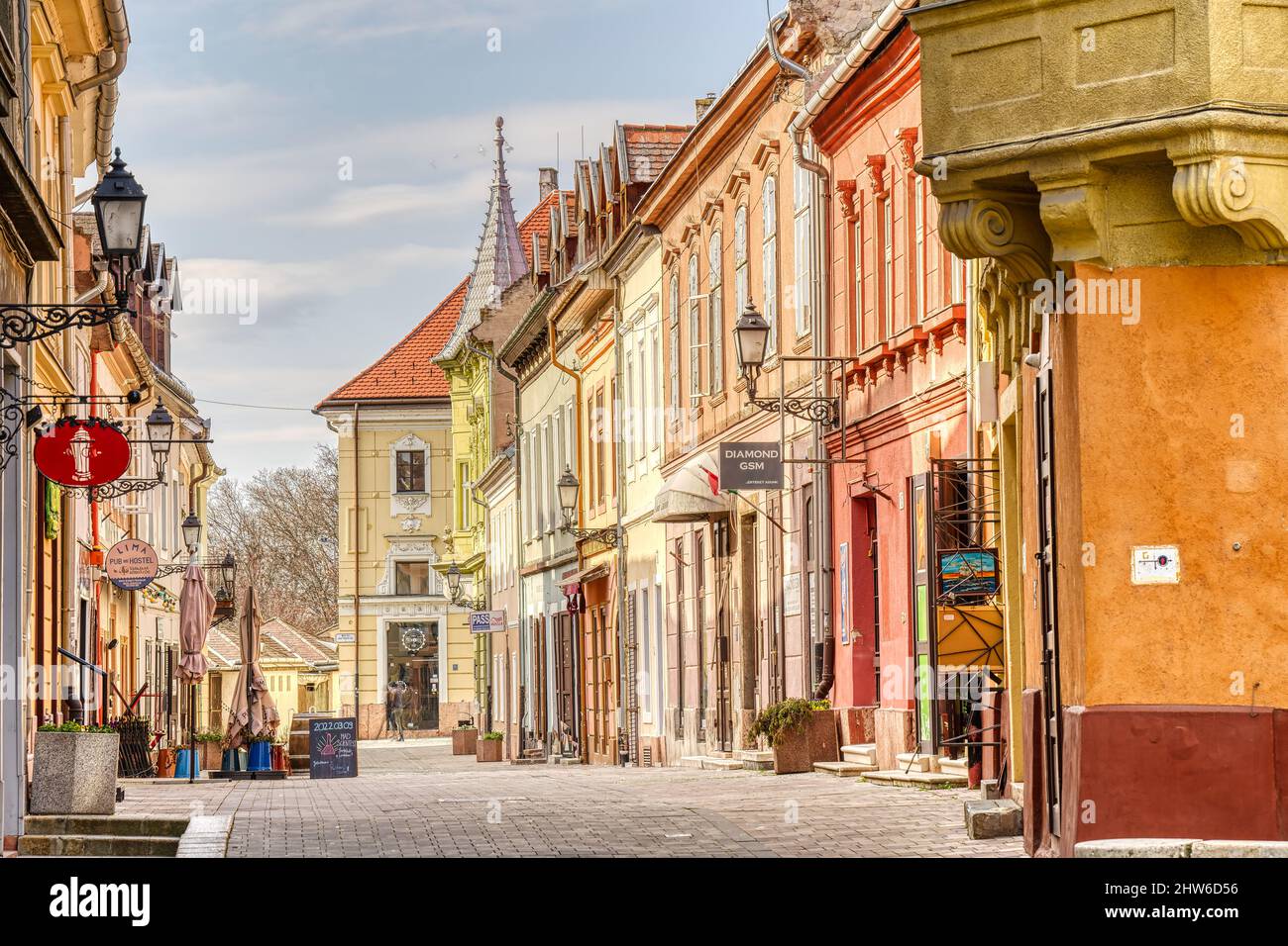 Gyor landmarks, Hungary Stock Photo - Alamy