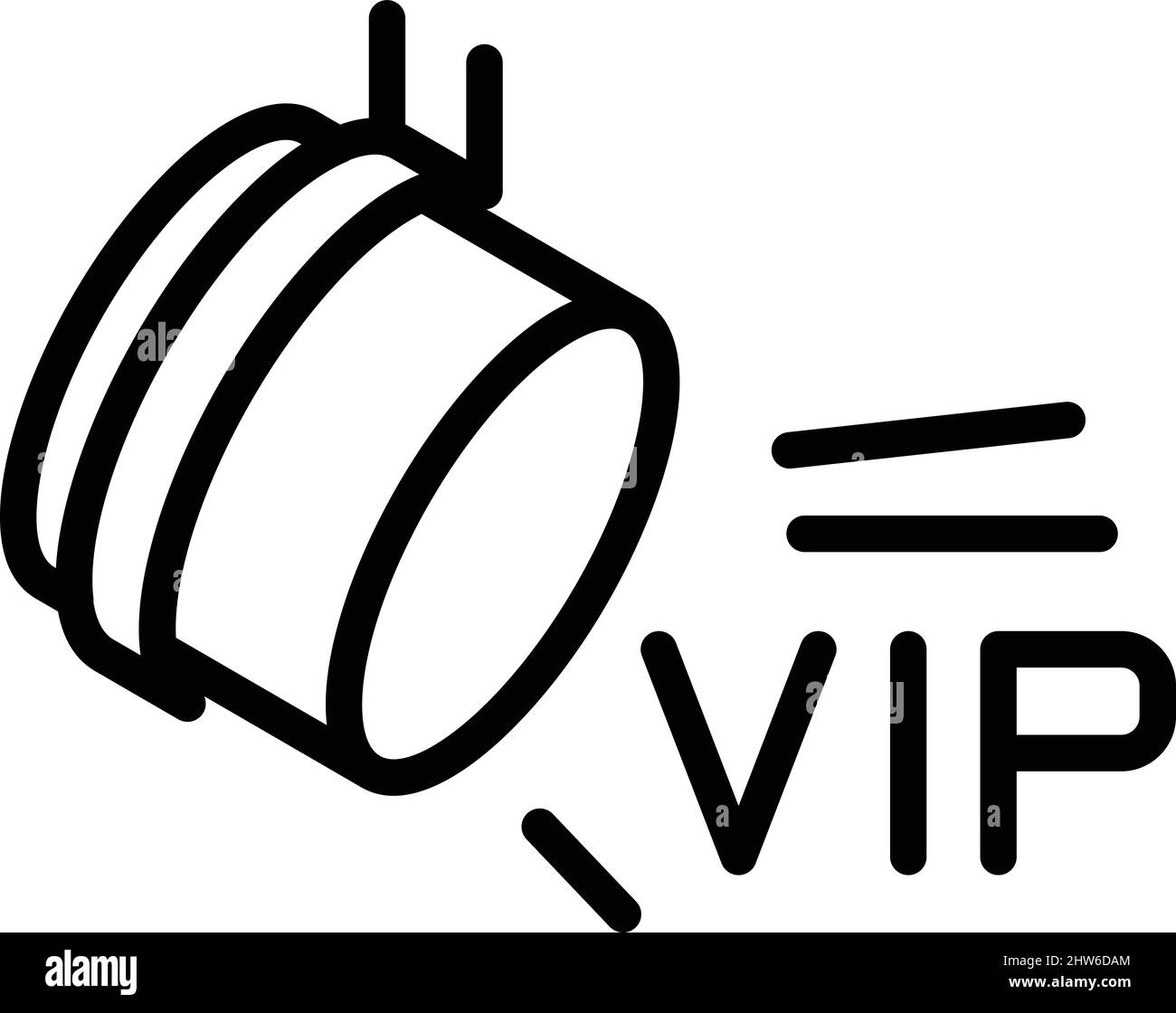 Vip event light icon outline vector. Party concert. Famous cinema Stock ...