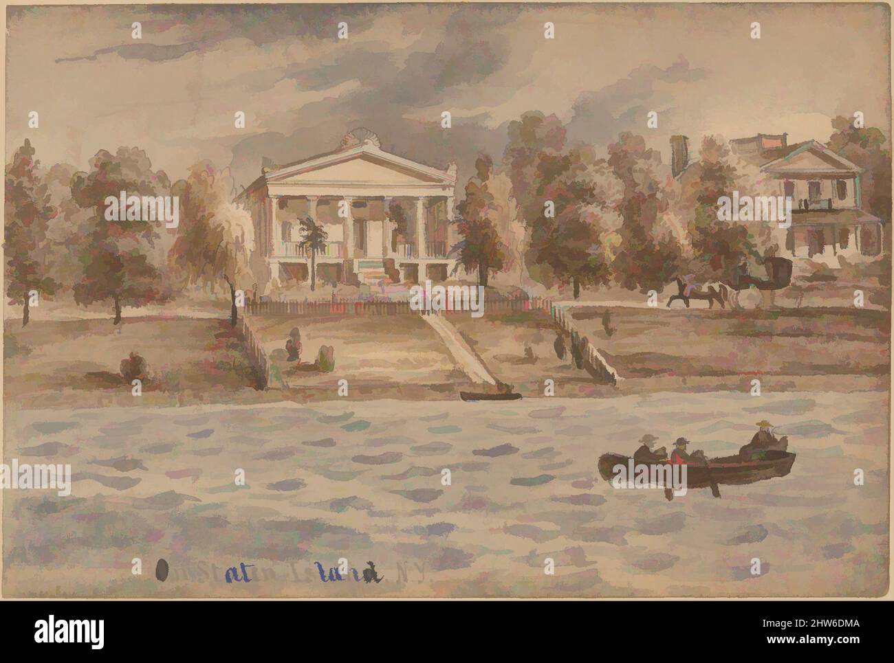 Art inspired by Inner Bay, Staten Island, New York, ca. 1872 ...