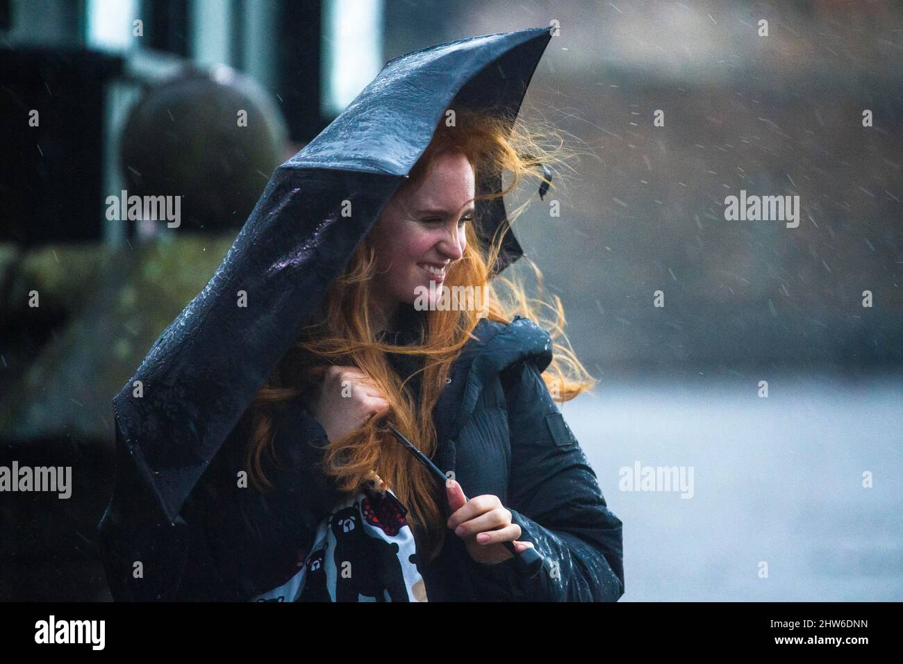 Public scenes on the Royal Mile as Edinburgh is under a Met weather ...