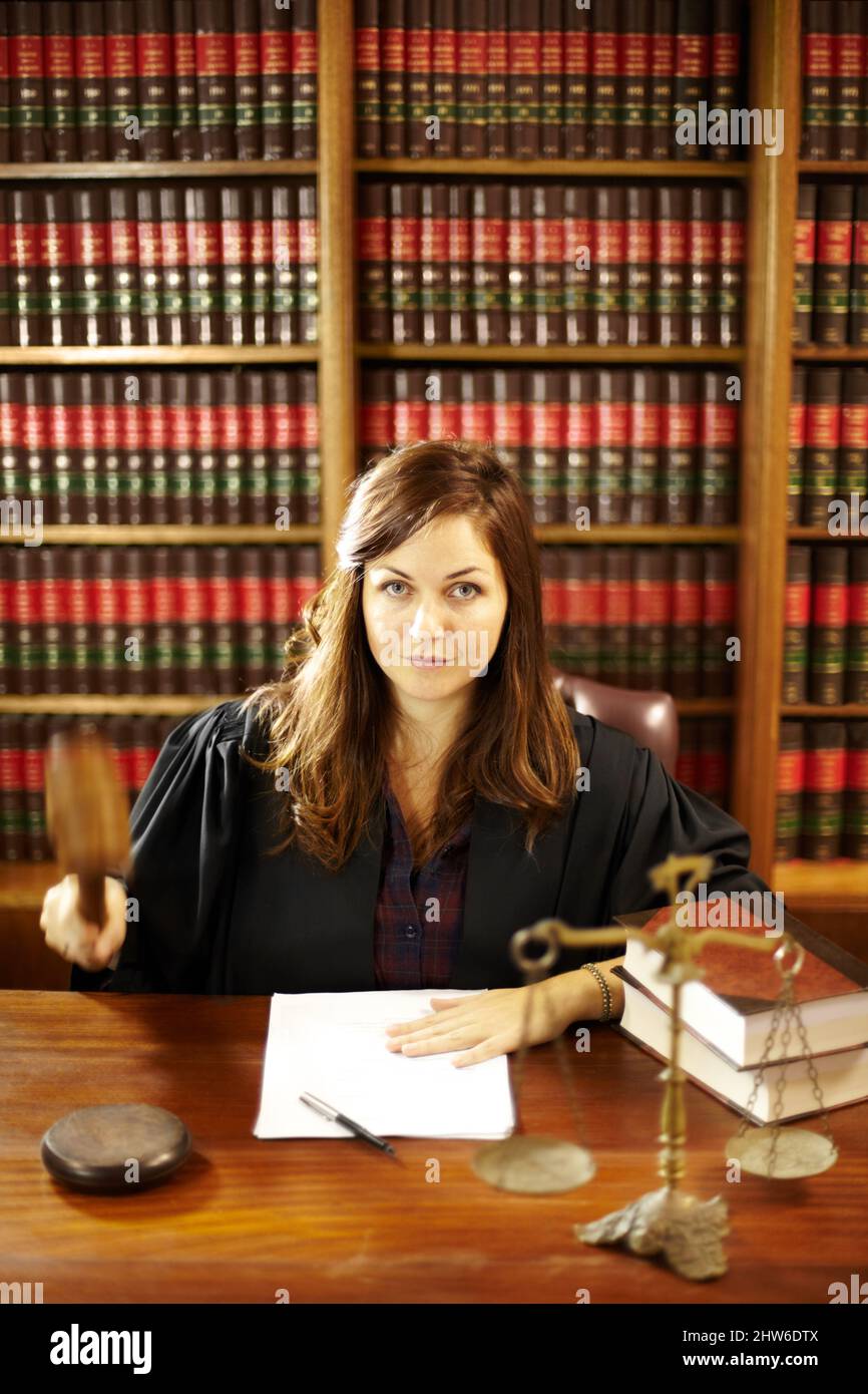 Judge desk hi-res stock photography and images - Alamy