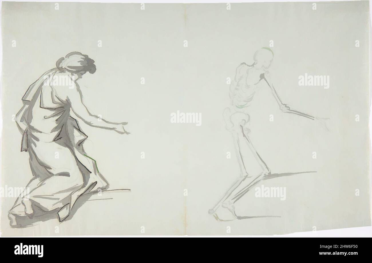 Art inspired by Anatomical drawing, 18th century, Pen and ink, brush ...