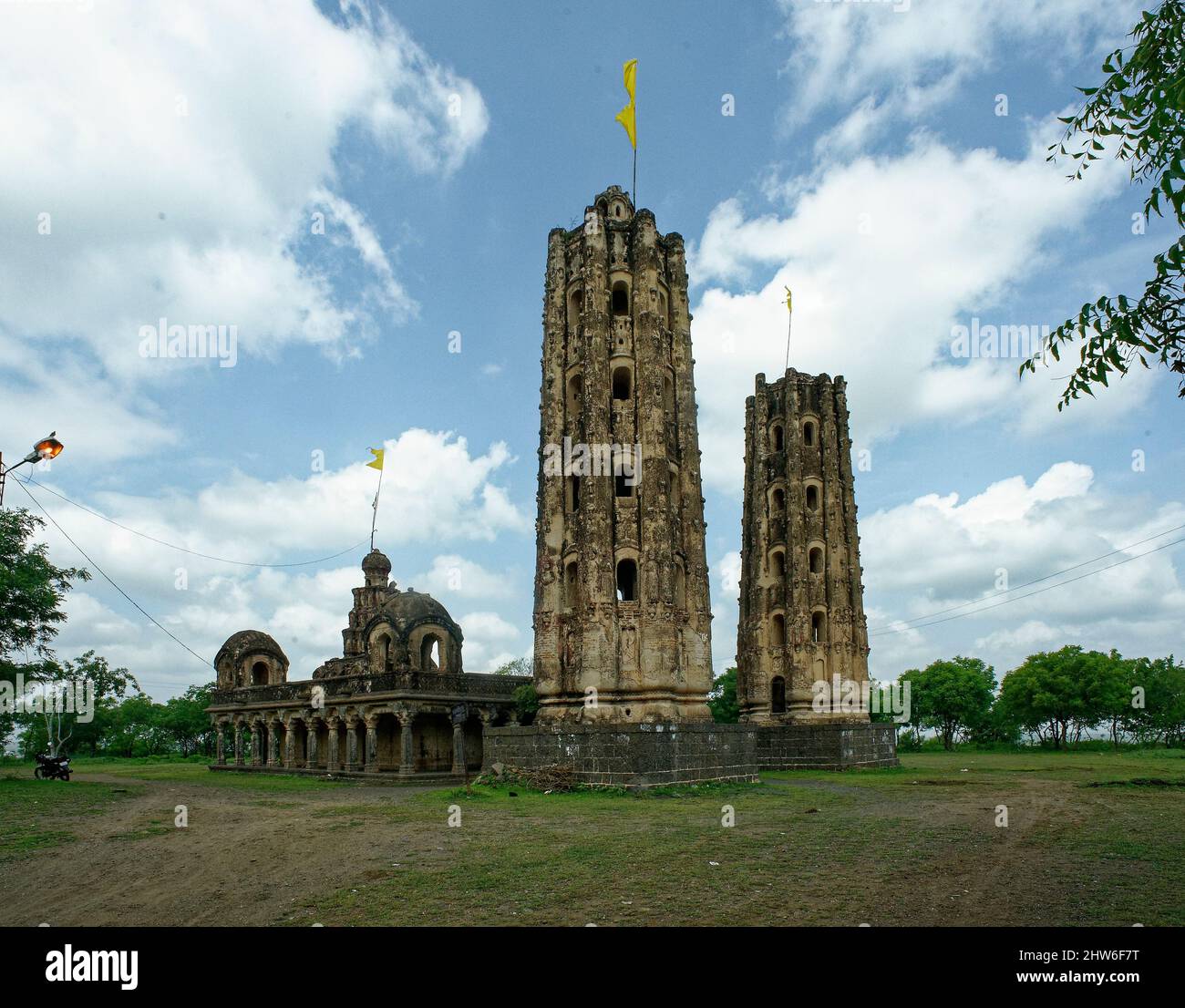 Two huge Deepmala of Khandoba mandir(Temple) at Beed state Maharashtra ...