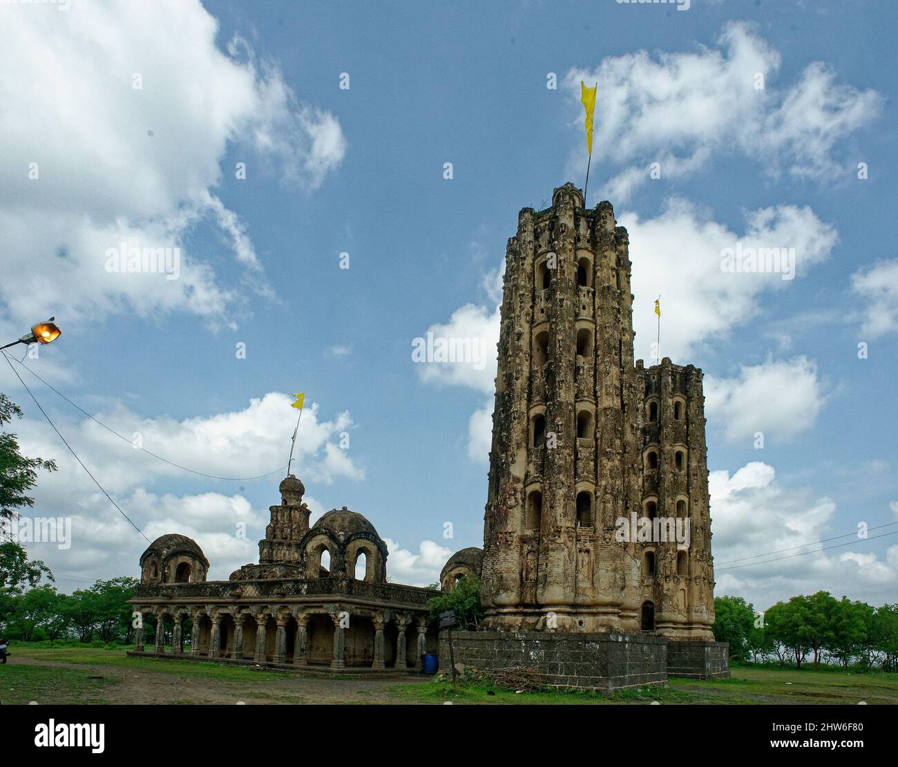 Two huge Deepmala of Khandoba mandir(Temple) at Beed state Maharashtra ...