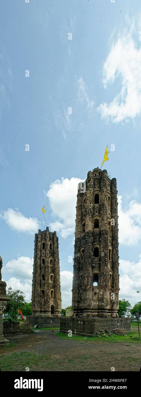 Two huge Deepmala of Khandoba mandir(Temple) at Beed state Maharashtra ...
