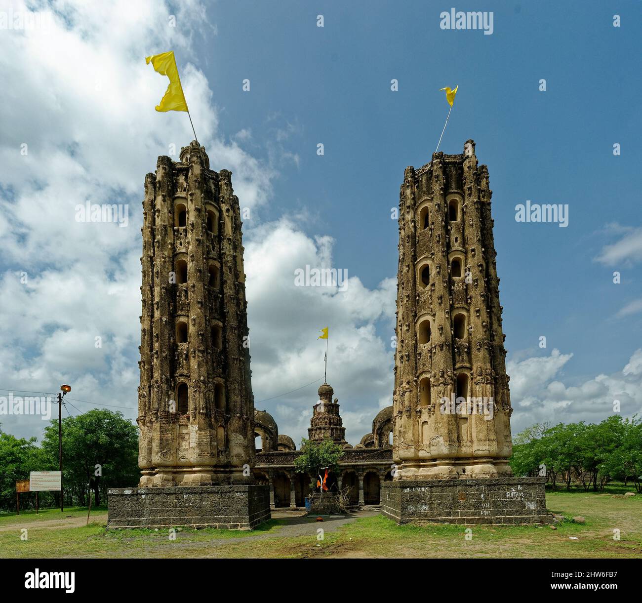 Two huge Deepmala of Khandoba mandir(Temple) at Beed state Maharashtra ...