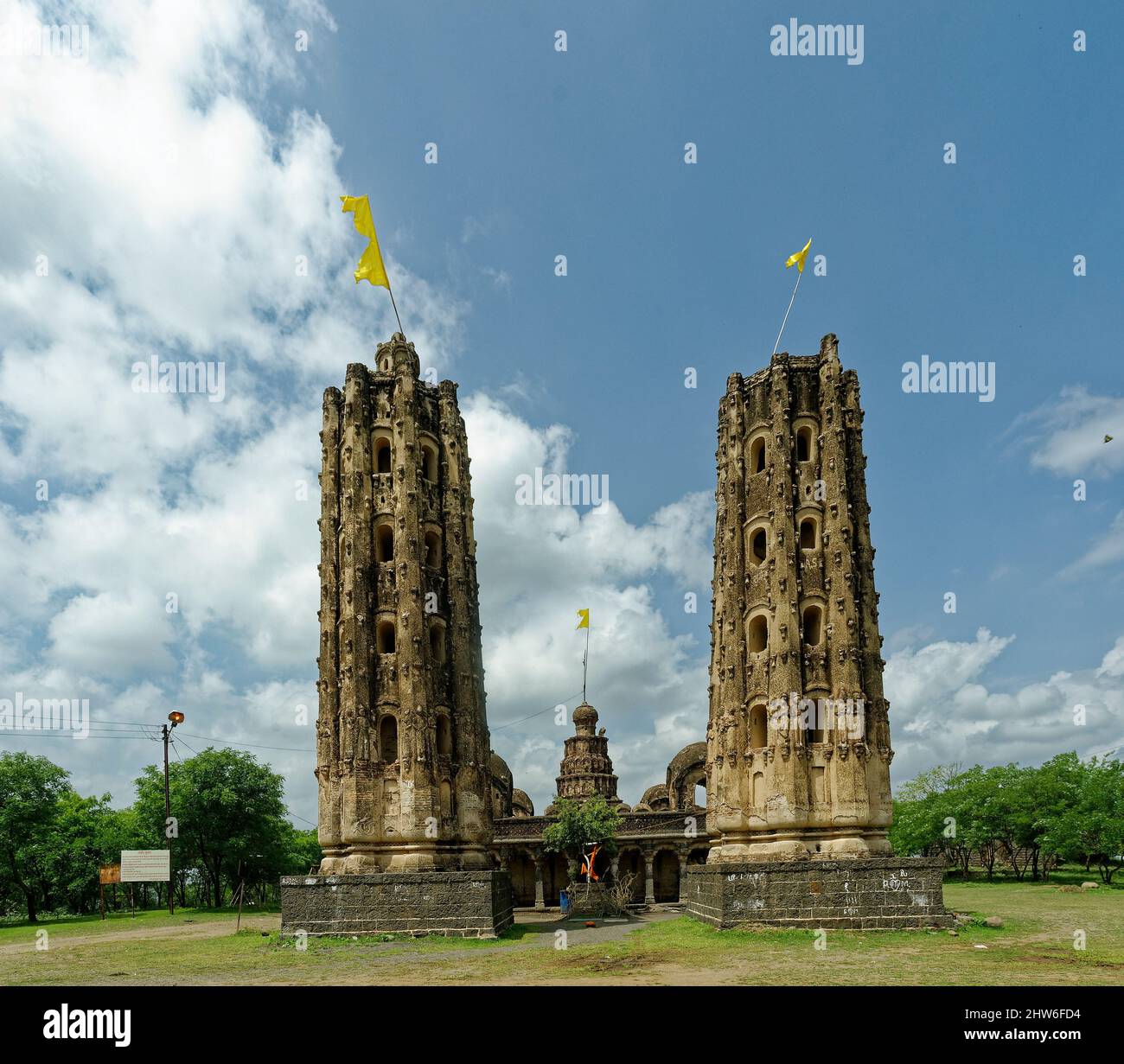 Two huge Deepmala of Khandoba mandir(Temple) at Beed state Maharashtra ...