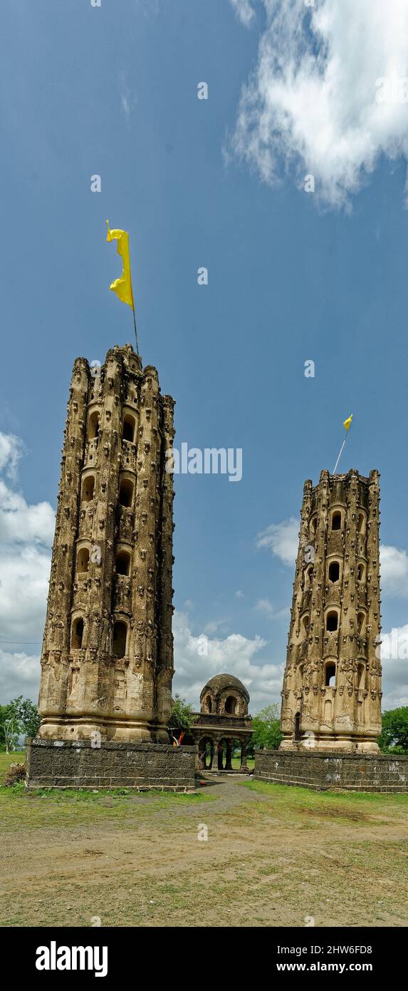 Two huge Deepmala of Khandoba mandir(Temple) at Beed state Maharashtra ...