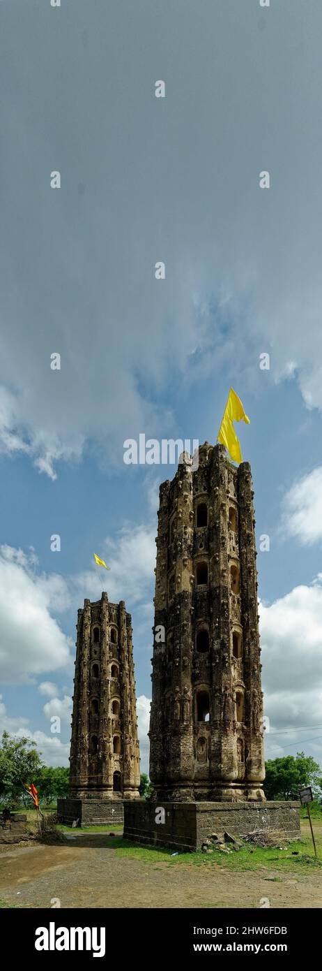 Two huge Deepmala of Khandoba mandir(Temple) at Beed state Maharashtra ...