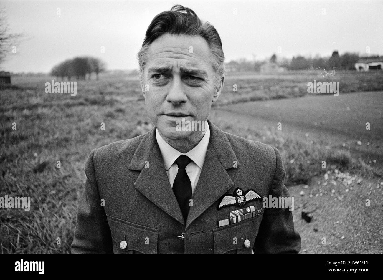 Richard Todd actor on location in Folkestone 7th November 1968. Richard ...