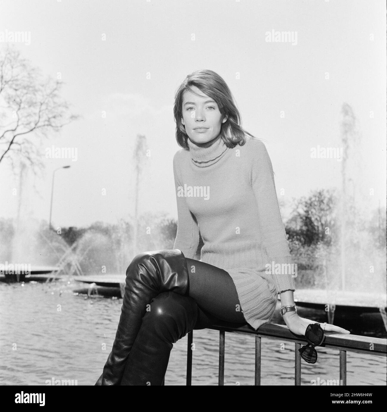 Francoise Hardy, french singer relaxes in the spring sunshine, Hyde ...
